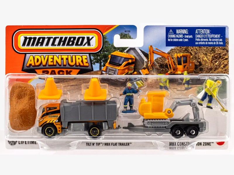 Matchbox | MBX Utility Flatbed Trailer /excavator/ | matchboyz.com
